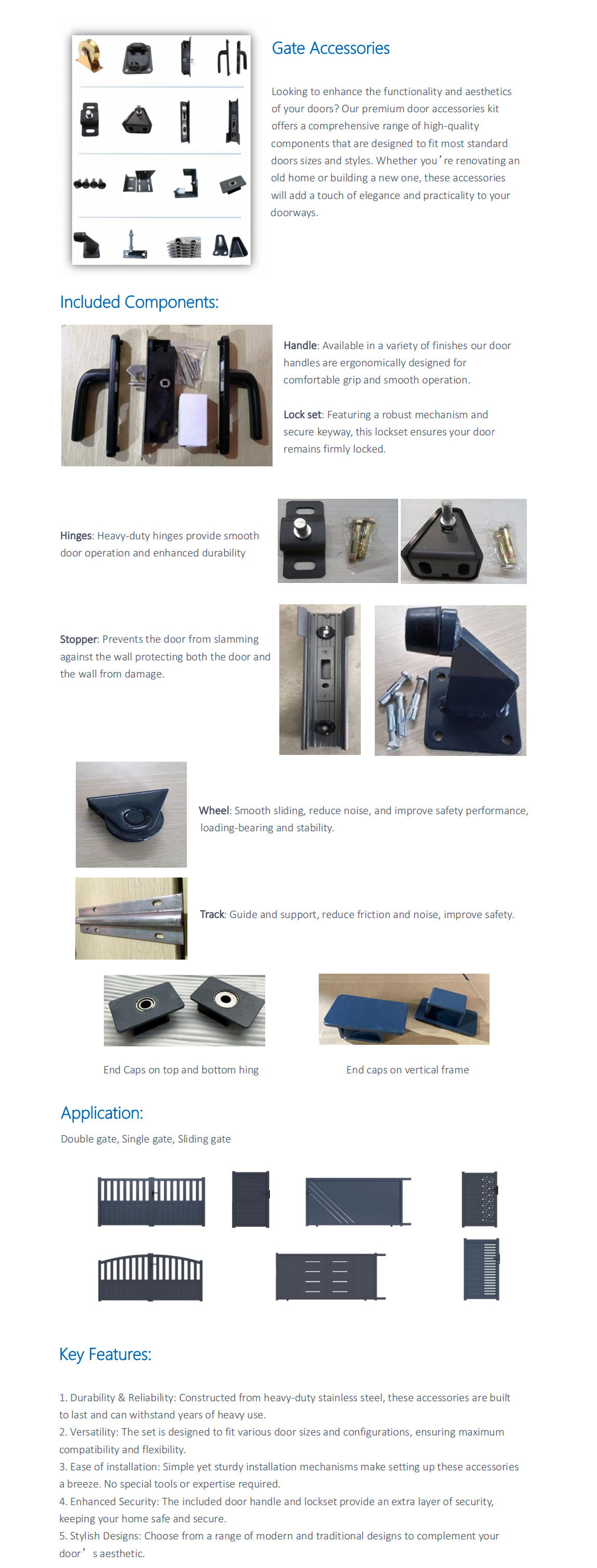 Gate Accessories-【Orient Aluminium】- Fence,Gate,Railing,Decorative Screen,Pergola,Patio Cover ...